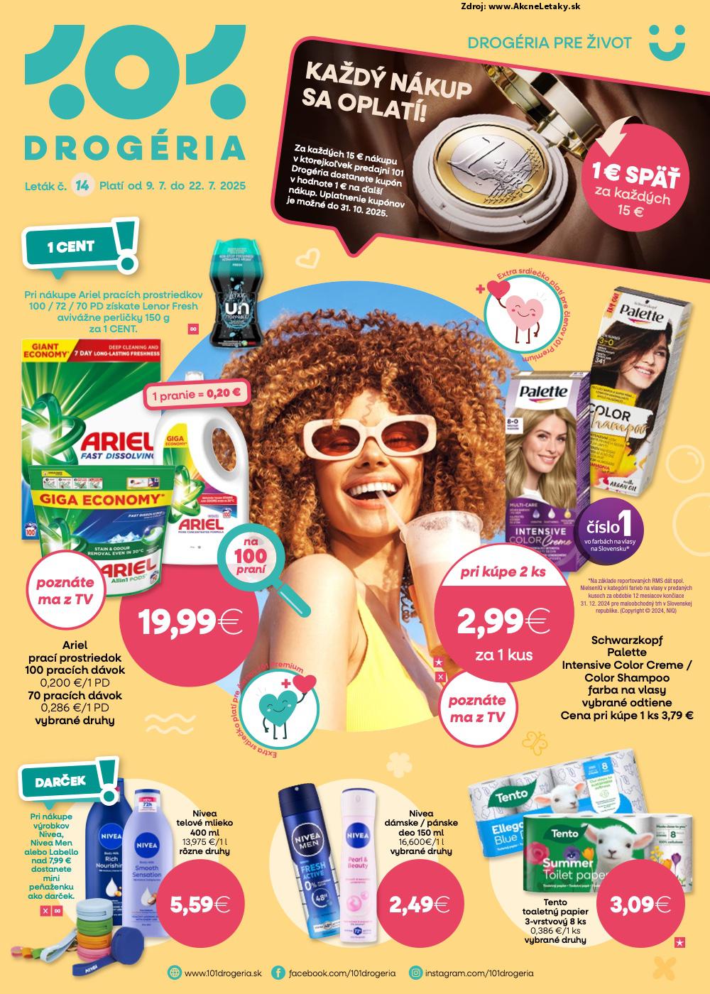 101 Drogerie leták od 9.7. | AkčnéLetáky.sk