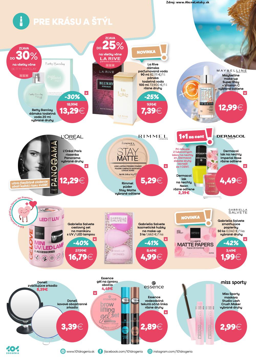 101 Drogerie leták od 6.8. | AkčnéLetáky.sk