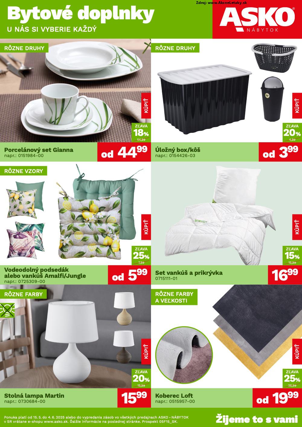 ASKO nábytok leták od 15.5. | AkčnéLetáky.sk