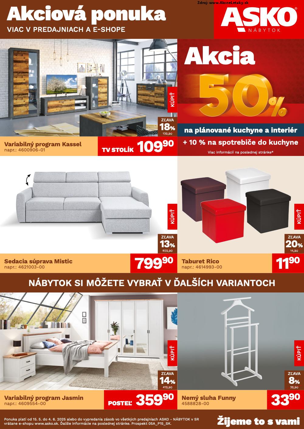 ASKO nábytok leták od 15.5. | AkčnéLetáky.sk