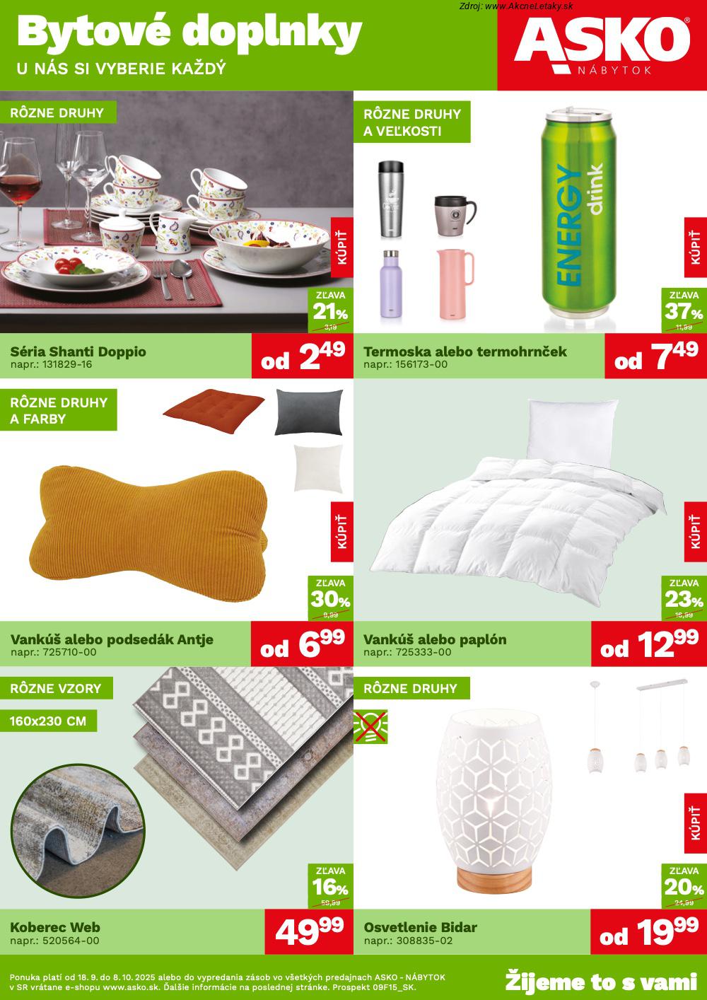 ASKO nábytok leták od 18.9. | AkčnéLetáky.sk