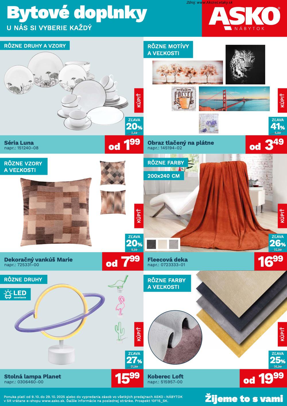ASKO nábytok leták od 9.10. | AkčnéLetáky.sk