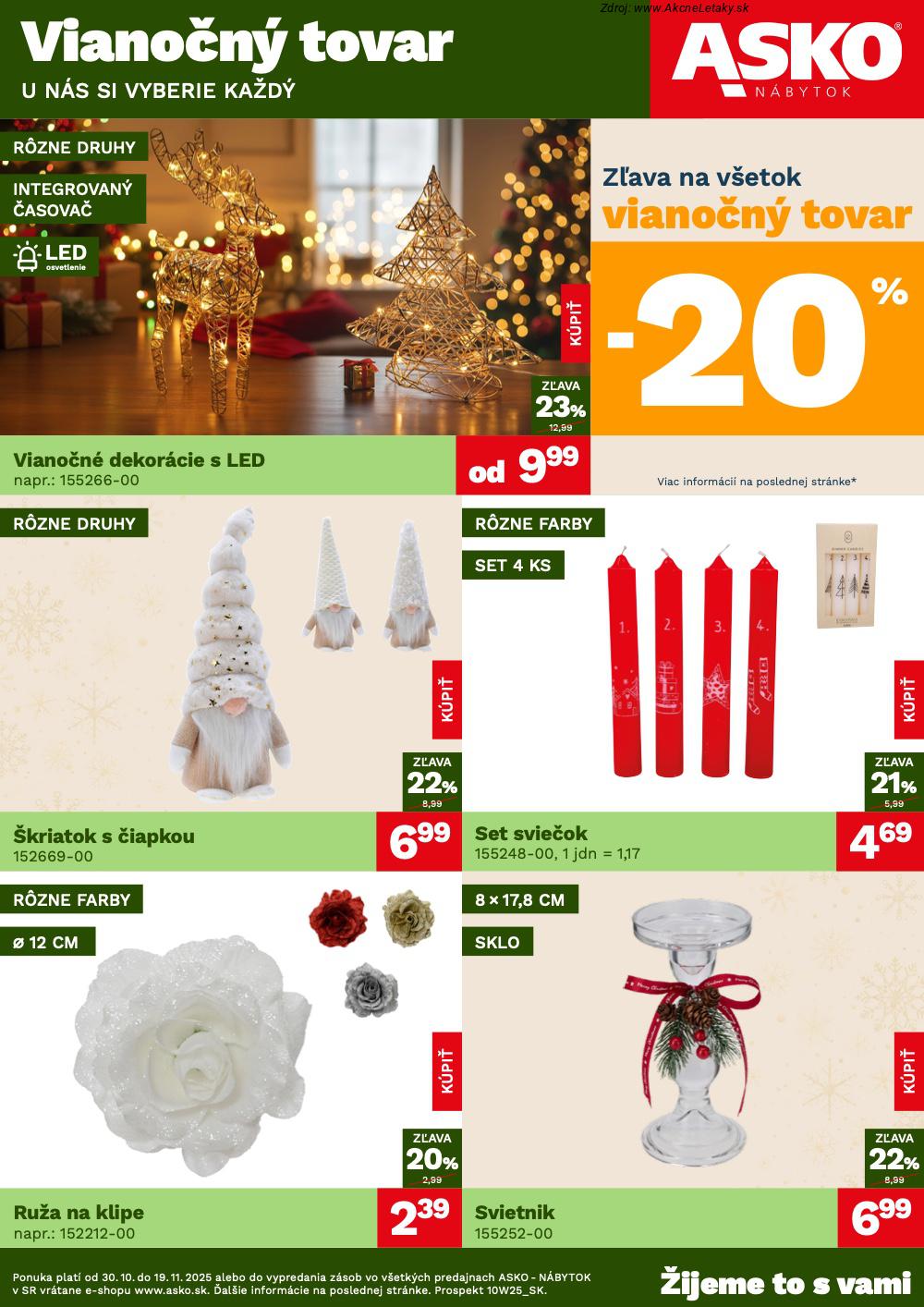 ASKO nábytok leták od 30.10. | AkčnéLetáky.sk