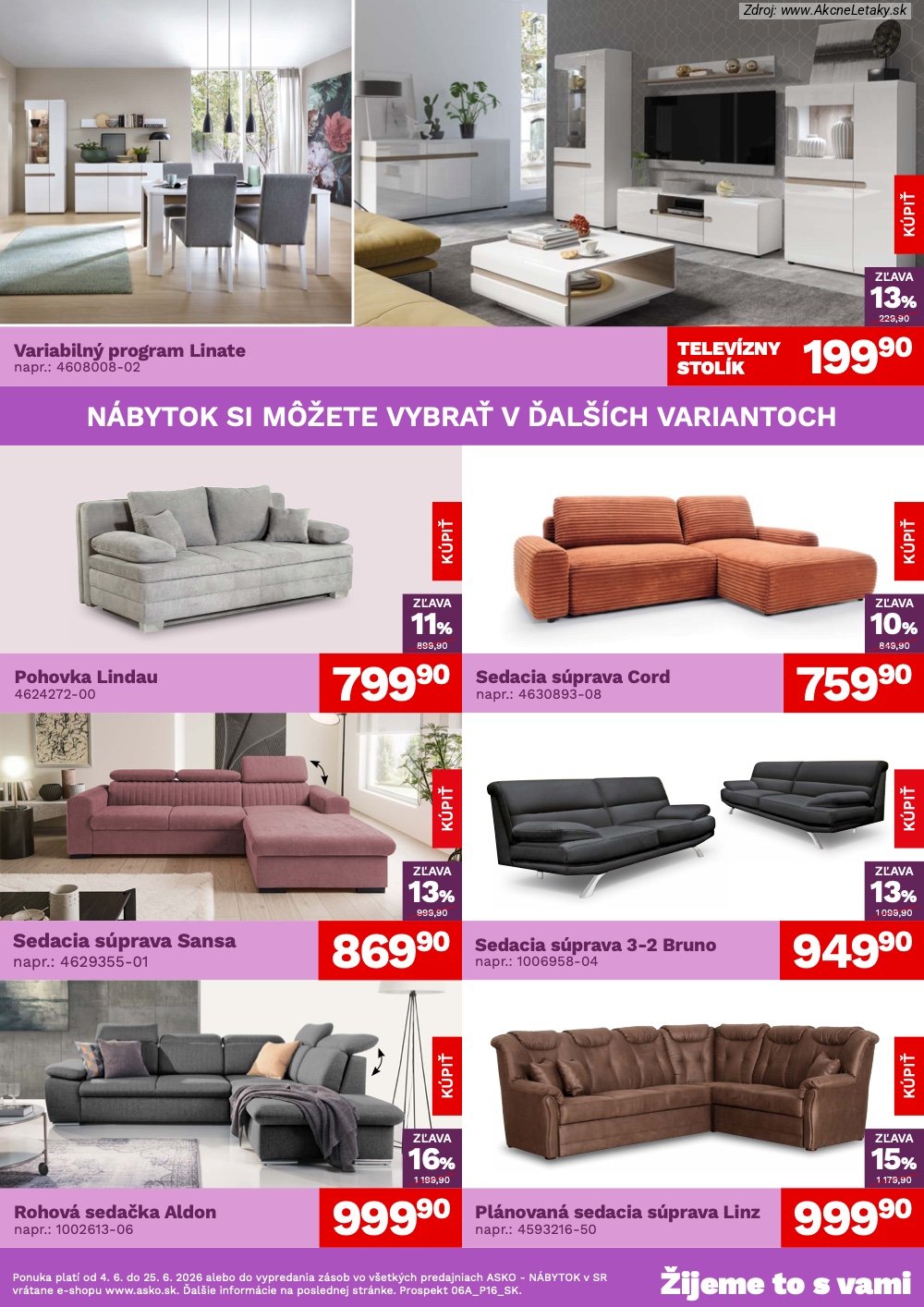 ASKO nábytok leták od 4.6. | AkčnéLetáky.sk