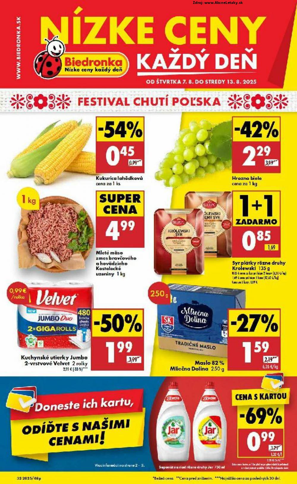 Biedronka leták od 7.8. | AkčnéLetáky.sk