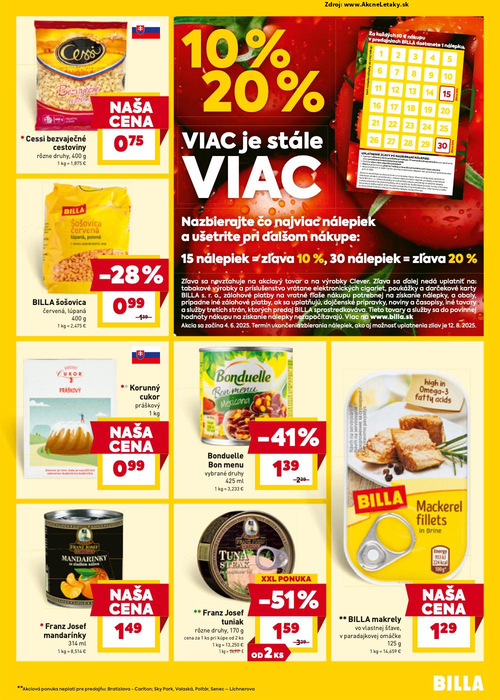 Billa leták - strana 13 | 30. 7. - 5. 8. 2025 | AkčnéLetáky.sk
