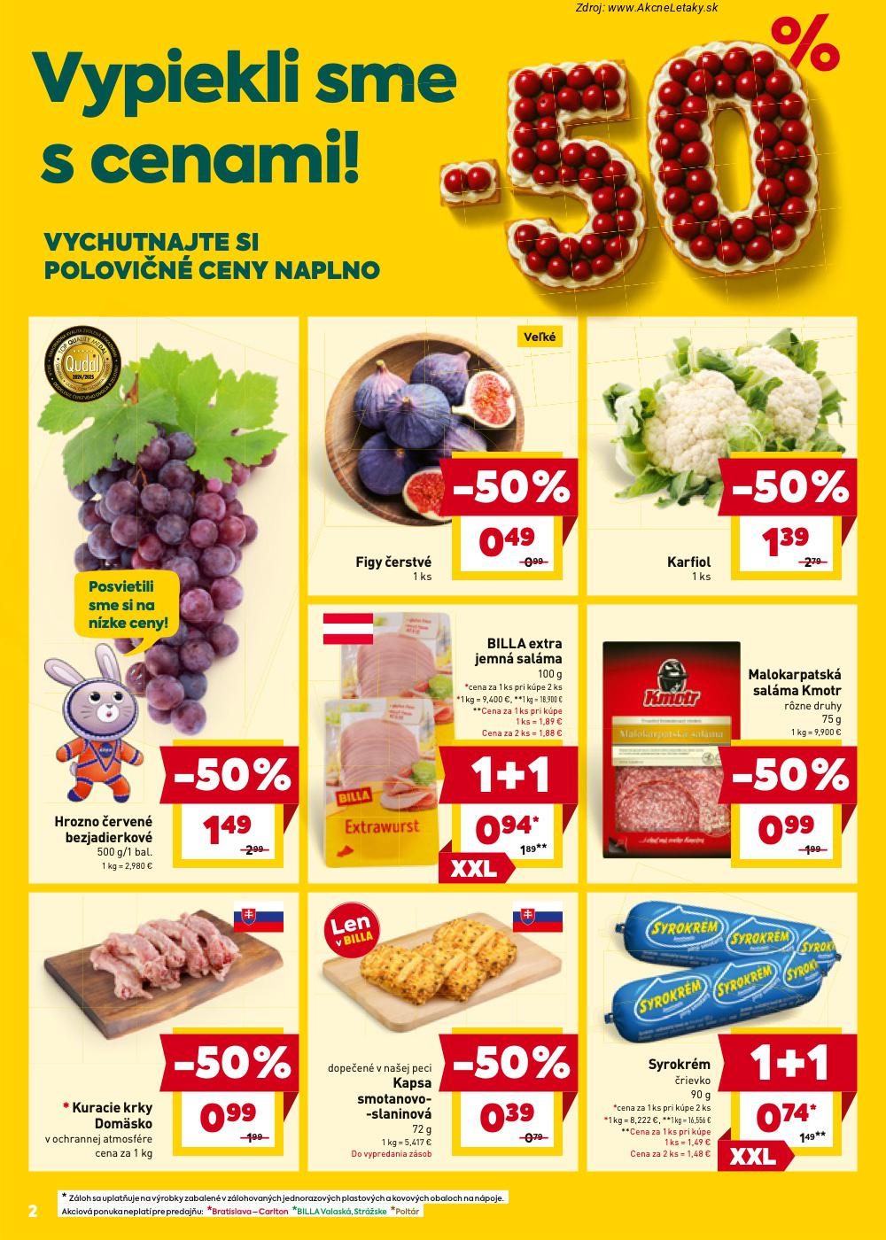 Billa leták - strana 2 | 17. 9. - 23. 9. 2025 | AkčnéLetáky.sk