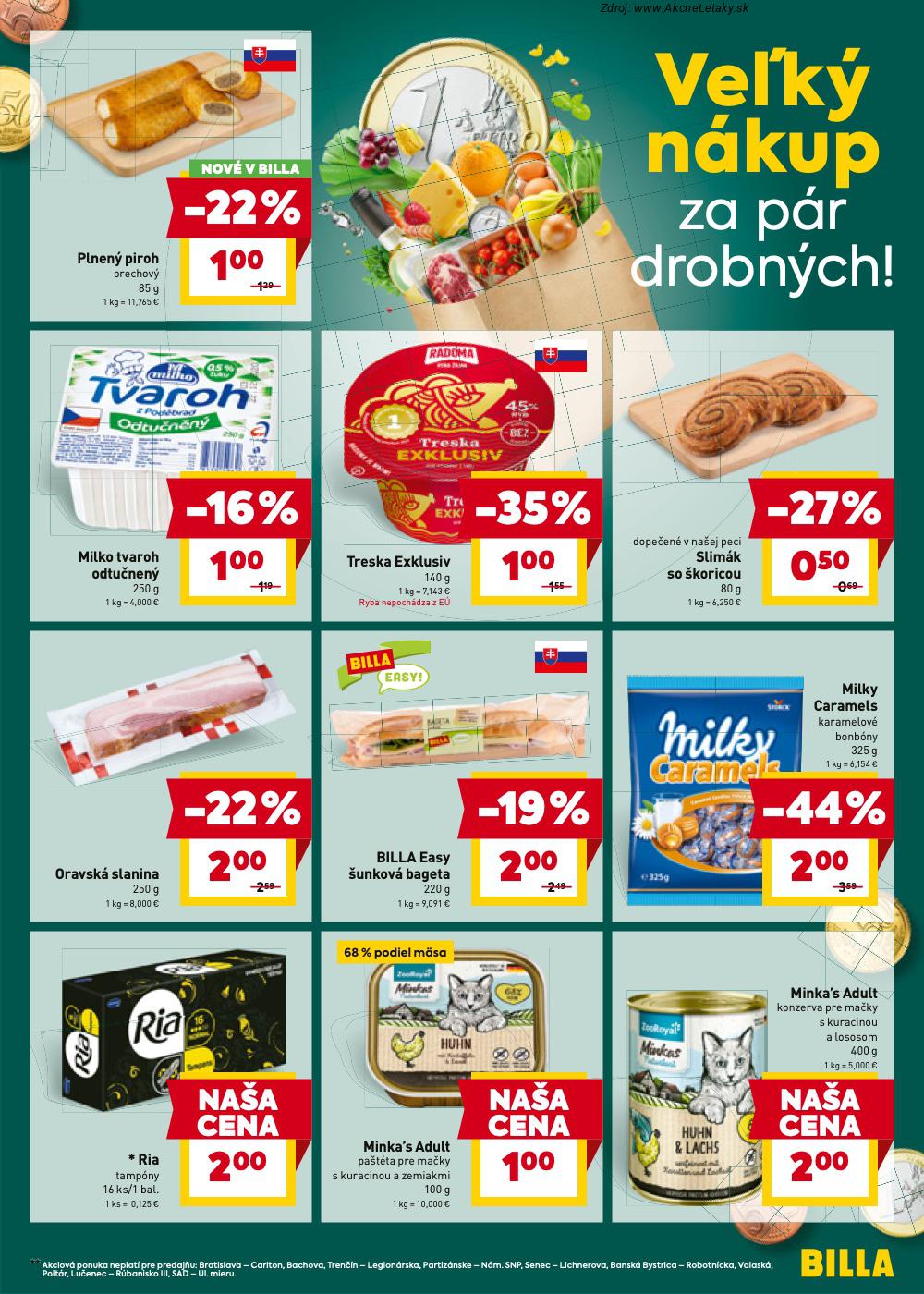 Billa leták od 1.10. | AkčnéLetáky.sk