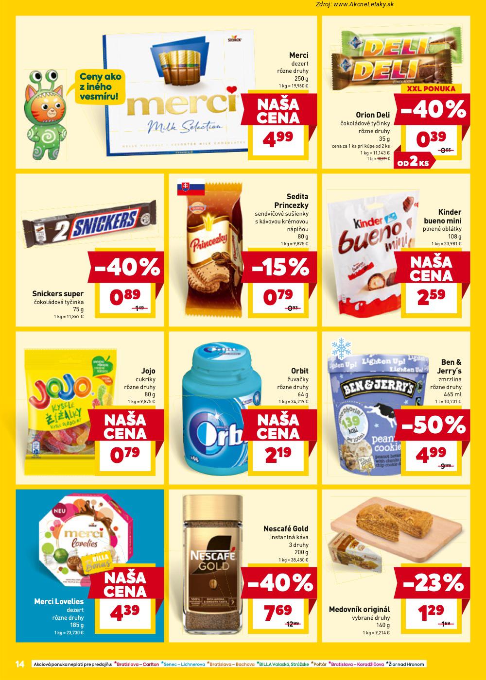 Billa leták - strana 14 | 8. 10. - 14. 10. 2025 | AkčnéLetáky.sk