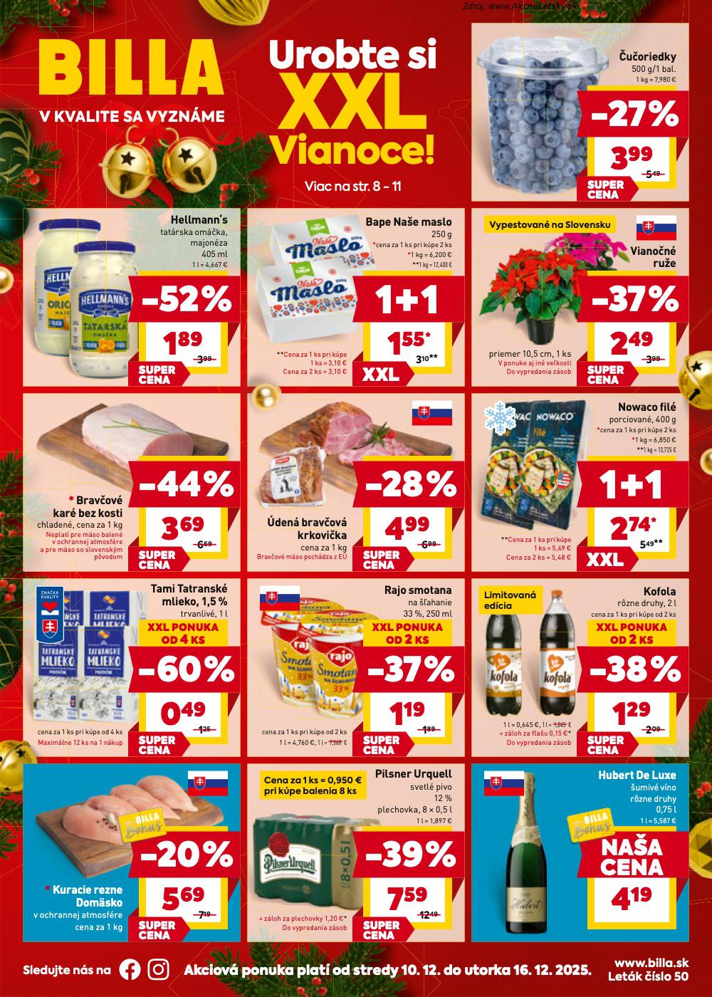 Billa leták od 10.12. | AkčnéLetáky.sk
