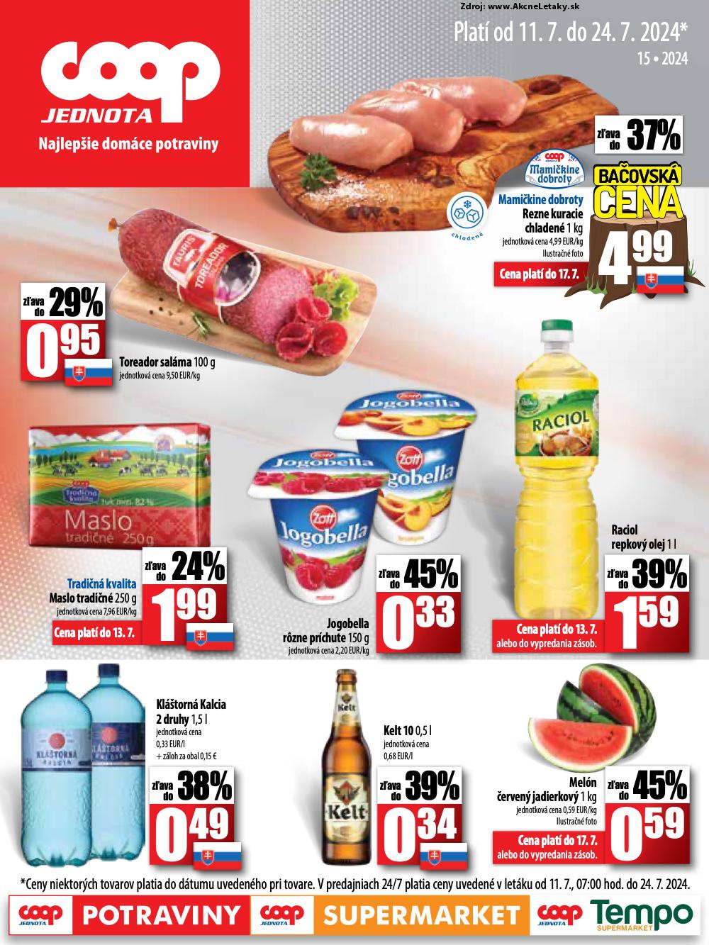 COOP Jednota leták od 11.7. | AkčnéLetáky.sk COOP Jednota leták od 11.7. | AkčnéLetáky.sk