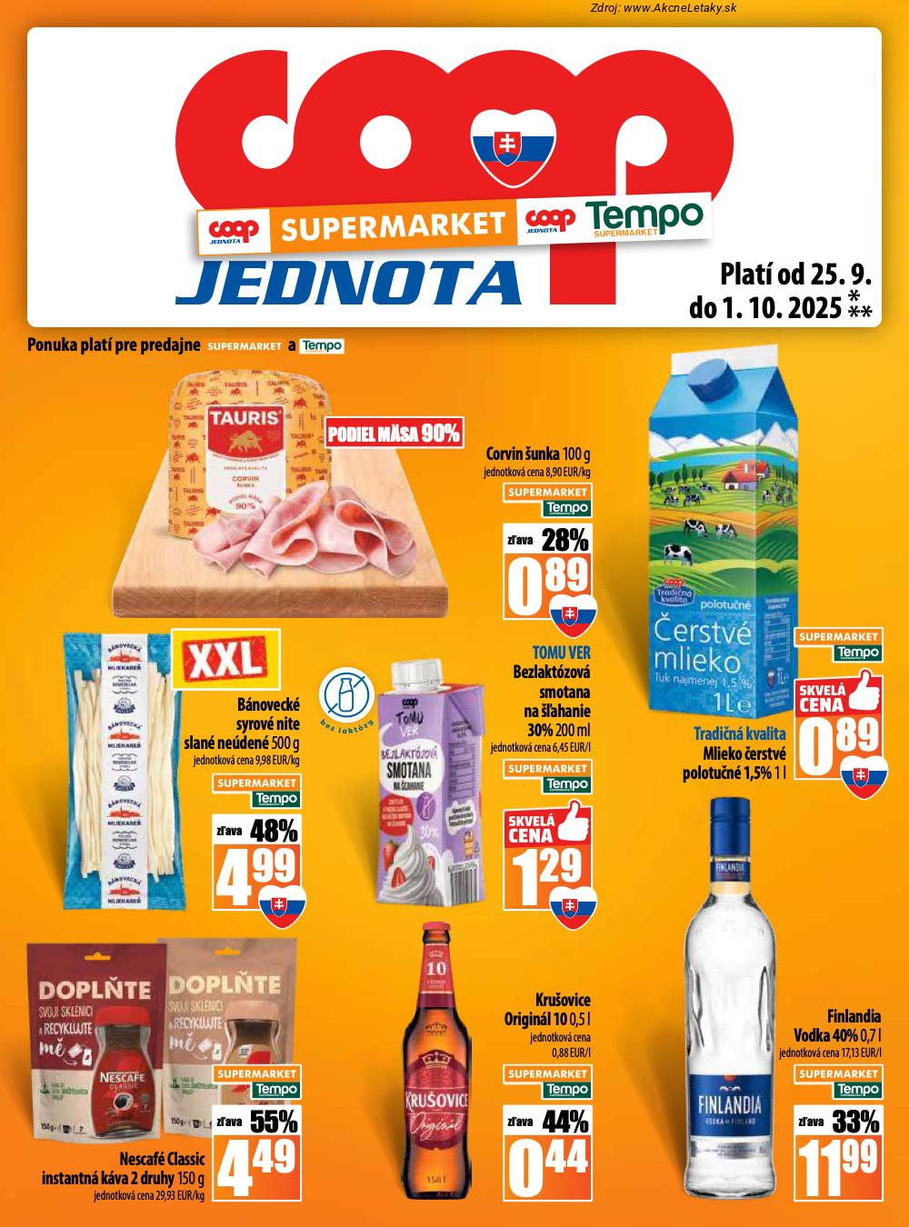COOP Jednota leták - strana 13 | 25. 9. - 1. 10. 2025 | AkčnéLetáky.sk