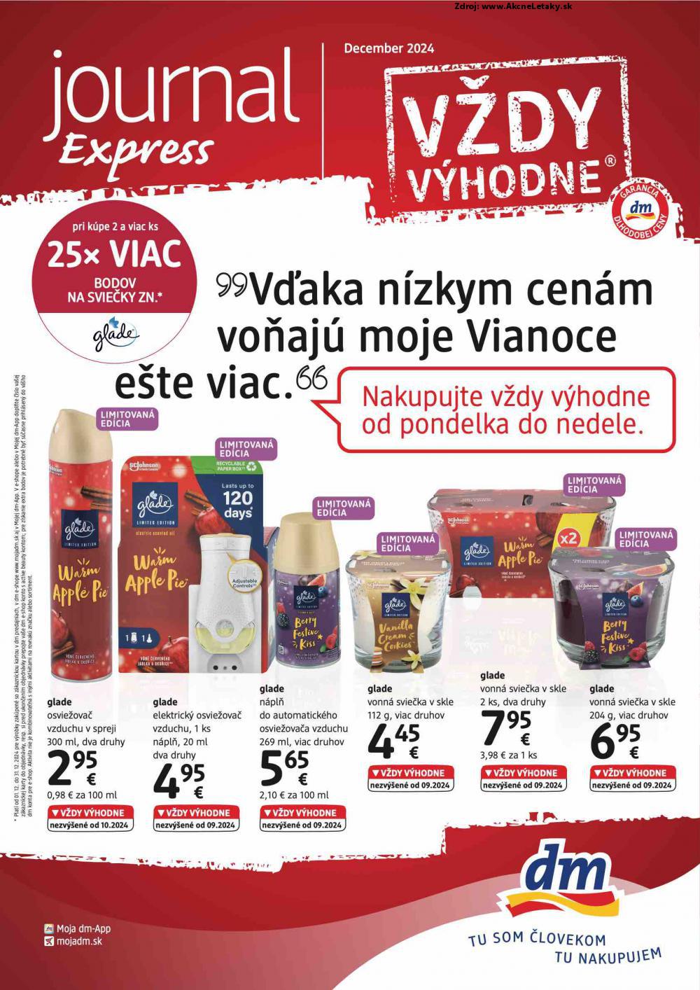 dm drogerie leták - strana 1 | 1. 12. - 31. 12. 2024 | AkčnéLetáky.sk