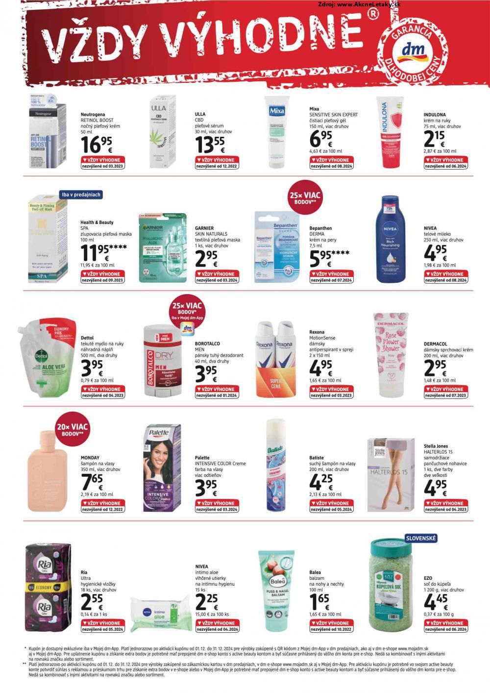 dm drogerie leták od 1.12. | AkčnéLetáky.sk