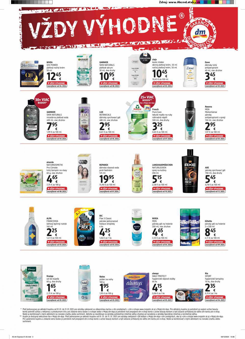 dm drogerie leták od 15.1. | AkčnéLetáky.sk