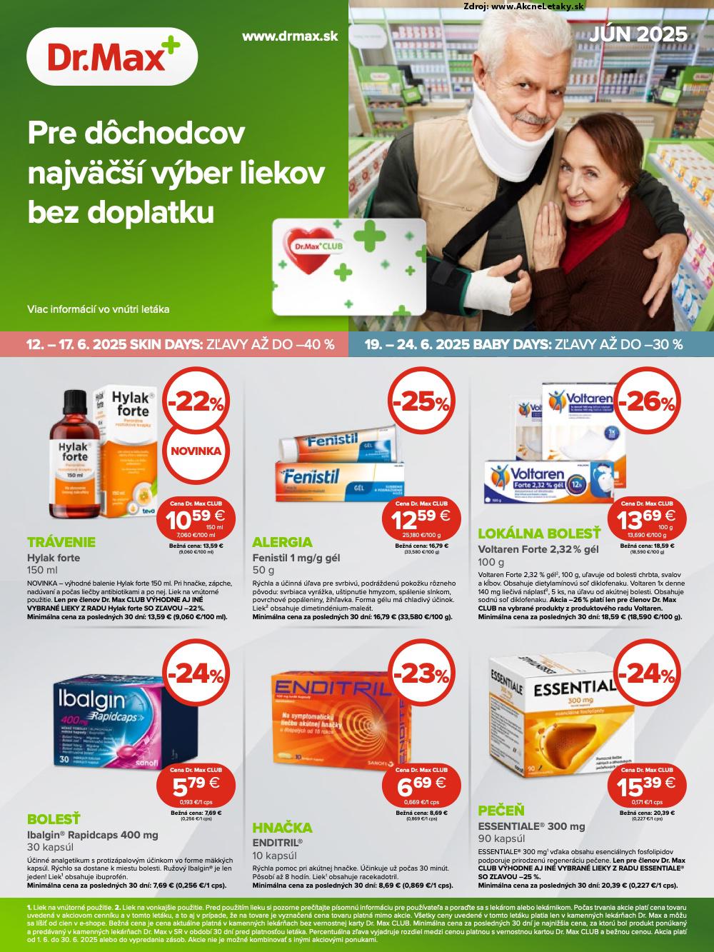 Dr.Max leták od 1.6. | AkčnéLetáky.sk