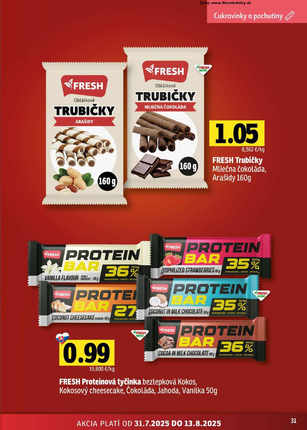 FRESH leták - strana 31 | 31. 7. - 13. 8. 2025 | AkčnéLetáky.sk