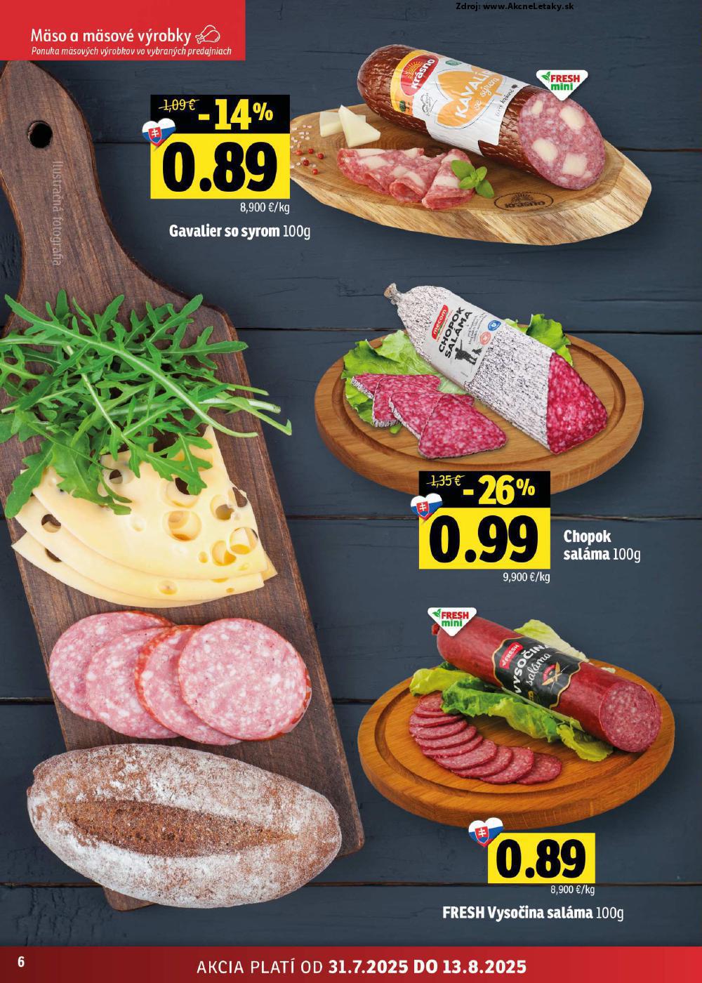 FRESH leták - strana 6 | 31. 7. - 13. 8. 2025 | AkčnéLetáky.sk
