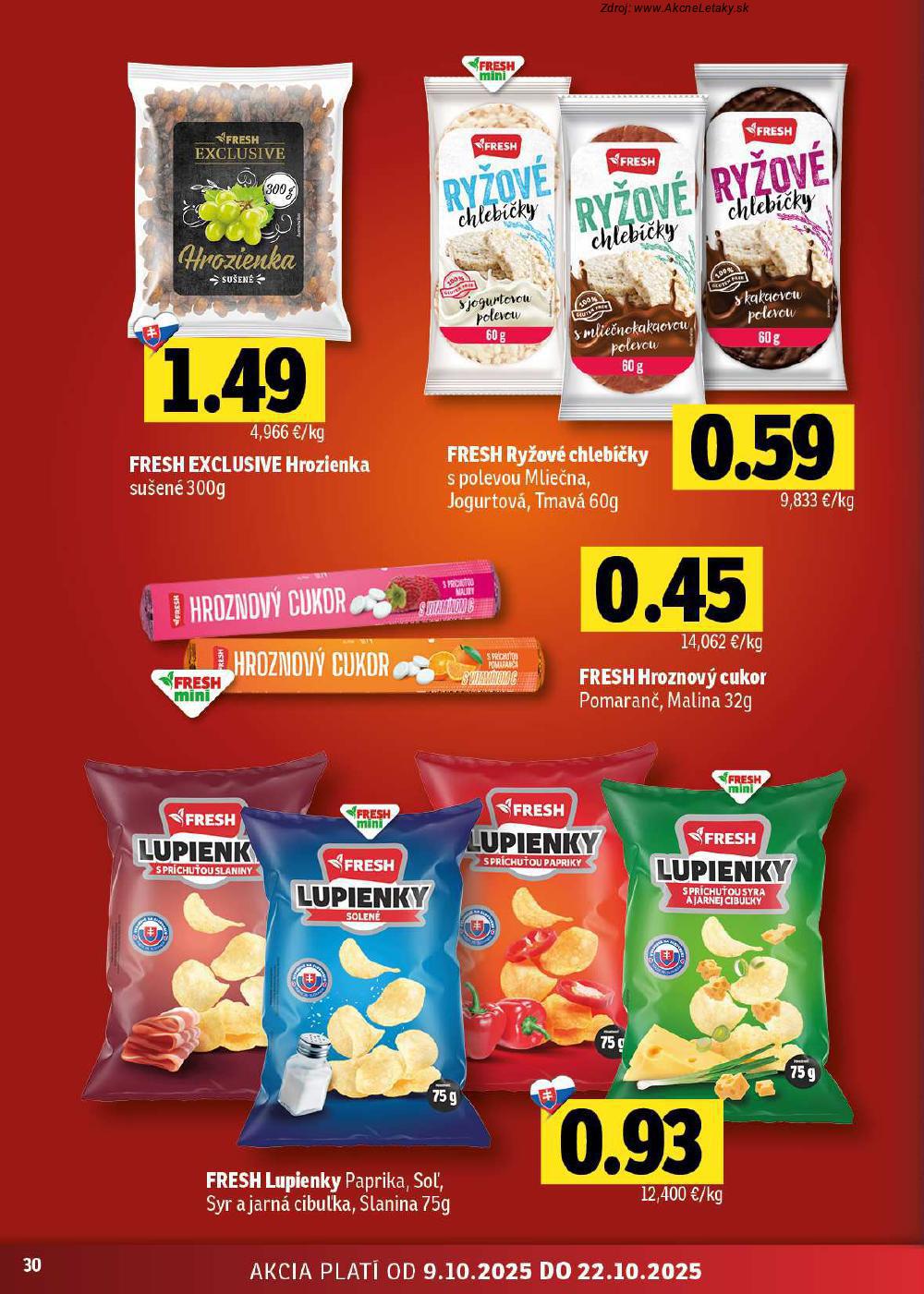 FRESH leták - strana 30 | 9. 10. - 22. 10. 2025 | AkčnéLetáky.sk