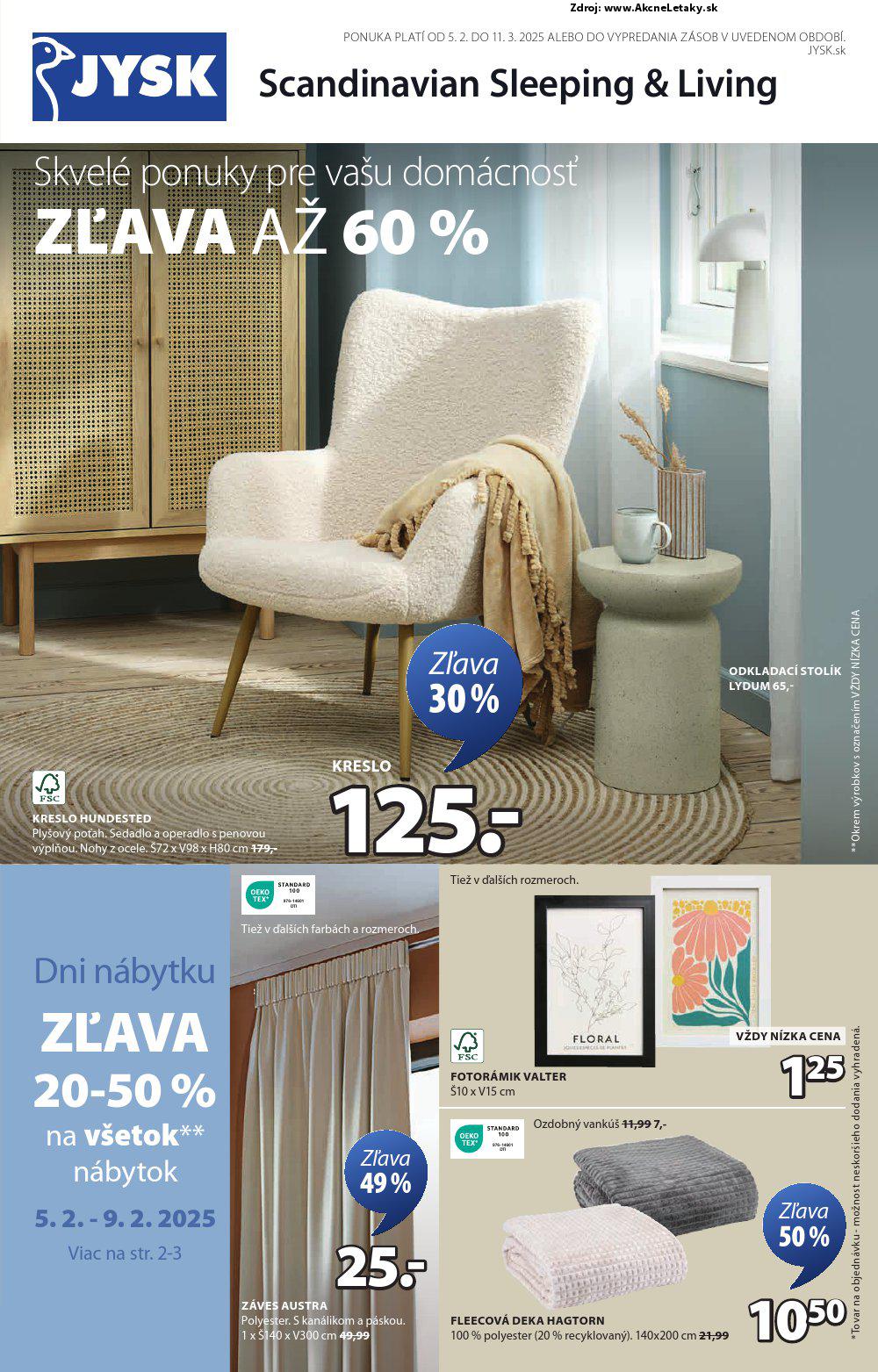 Jysk leták - strana 2 | 5. 2. - 11. 3. 2025 | AkčnéLetáky.sk