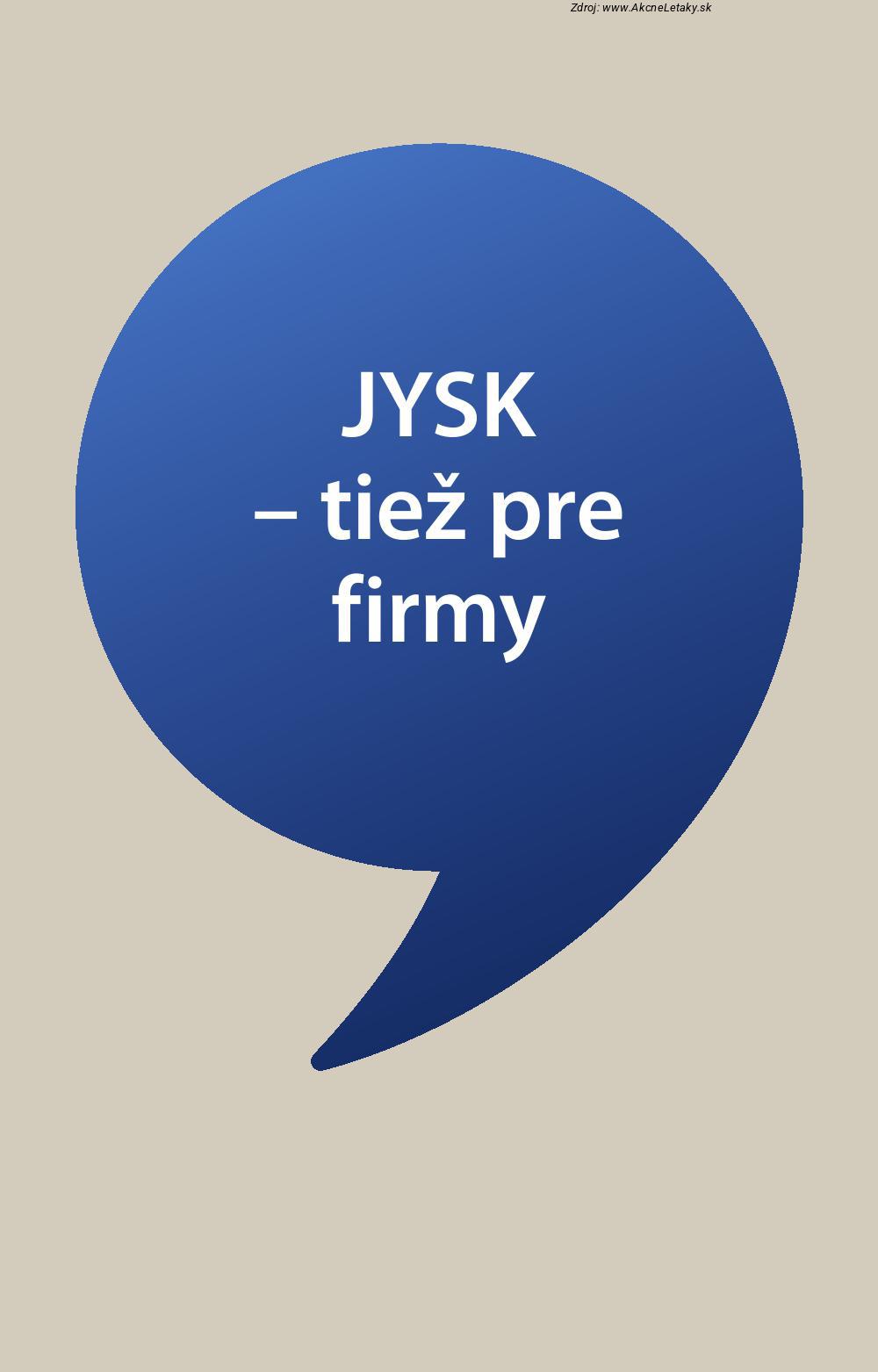 Jysk leták - strana 1 | 8. 10. - 14. 10. 2025 | AkčnéLetáky.sk
