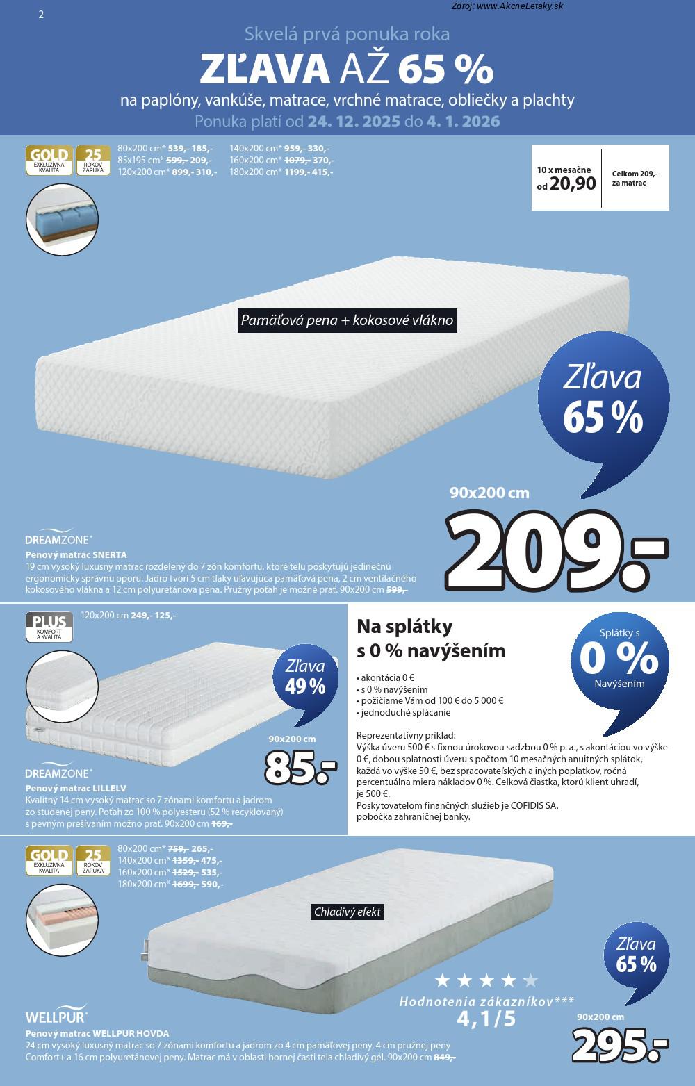 Jysk leták od 24.12. | AkčnéLetáky.sk