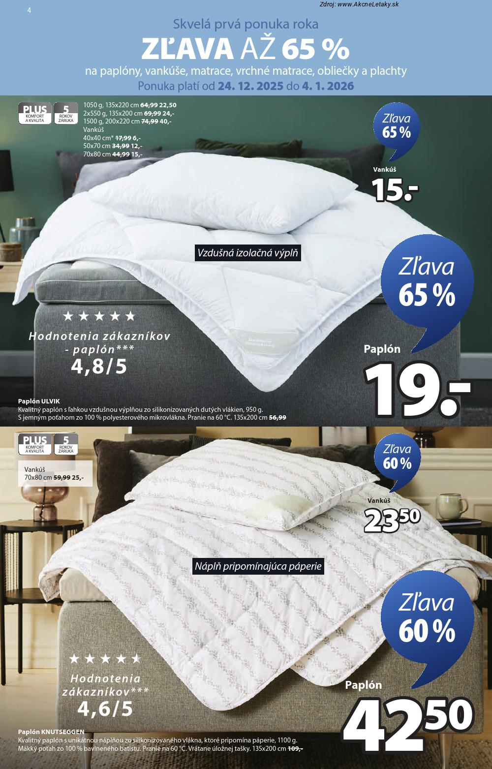 Jysk leták od 24.12. | AkčnéLetáky.sk