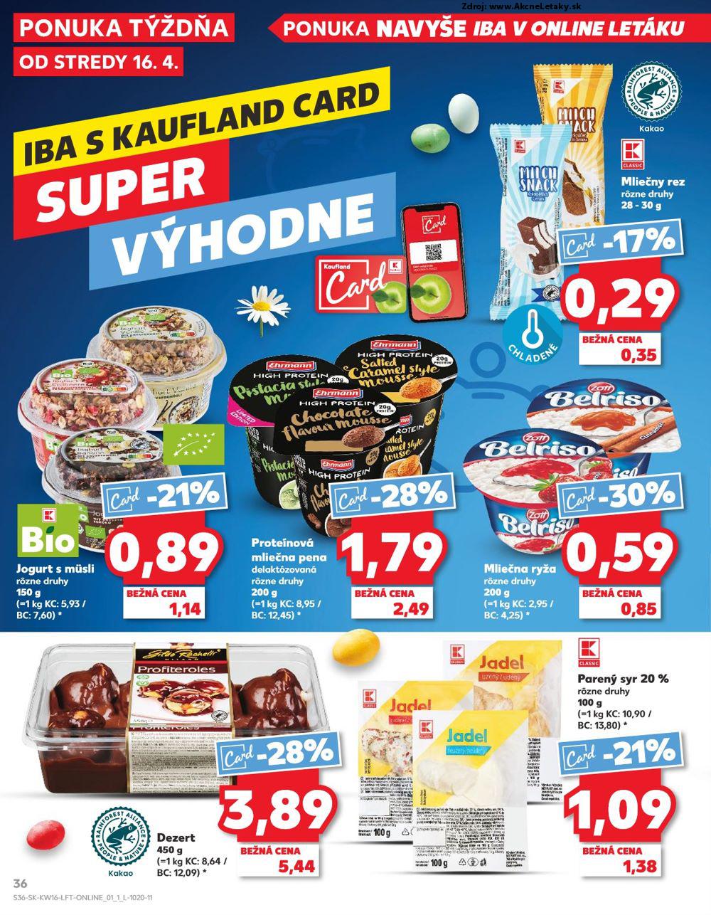 Kaufland leták - strana 36 | 16. 4. - 23. 4. 2025 | AkčnéLetáky.sk