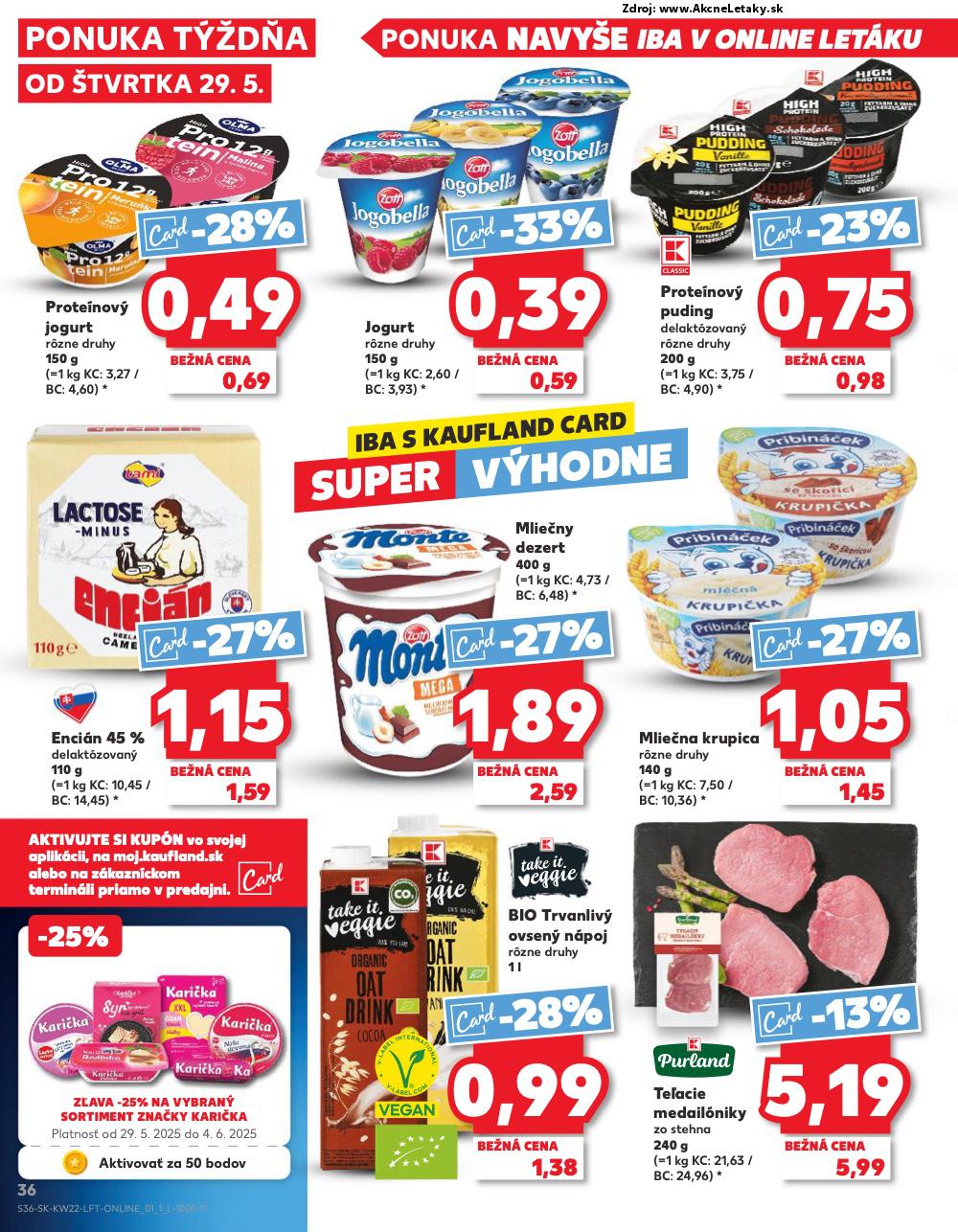 Kaufland leták - strana 36 | 29. 5. - 4. 6. 2025 | AkčnéLetáky.sk