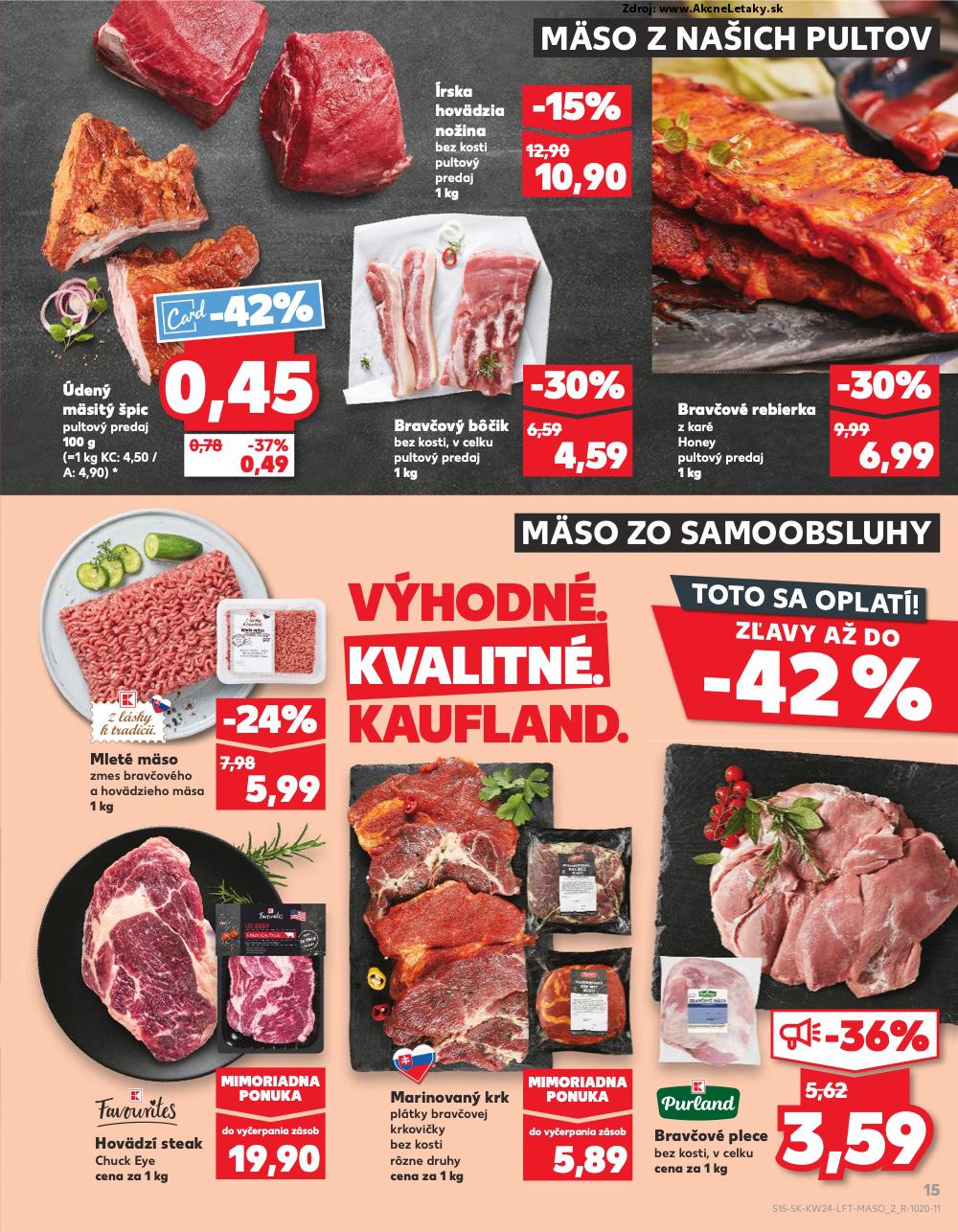 Kaufland leták - strana 15 | 12. 6. - 18. 6. 2025 | AkčnéLetáky.sk
