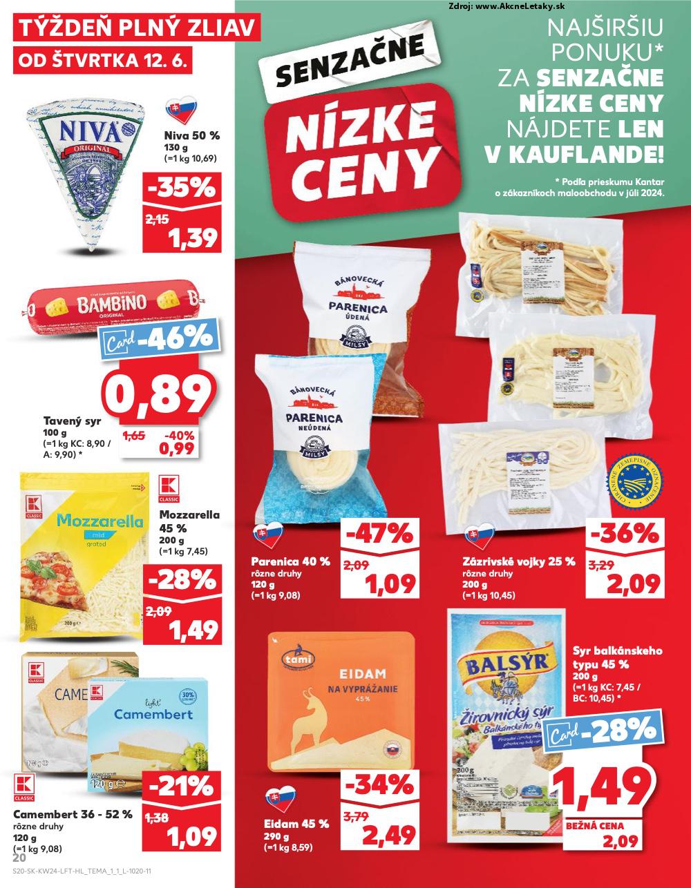 Kaufland leták - strana 20 | 12. 6. - 18. 6. 2025 | AkčnéLetáky.sk