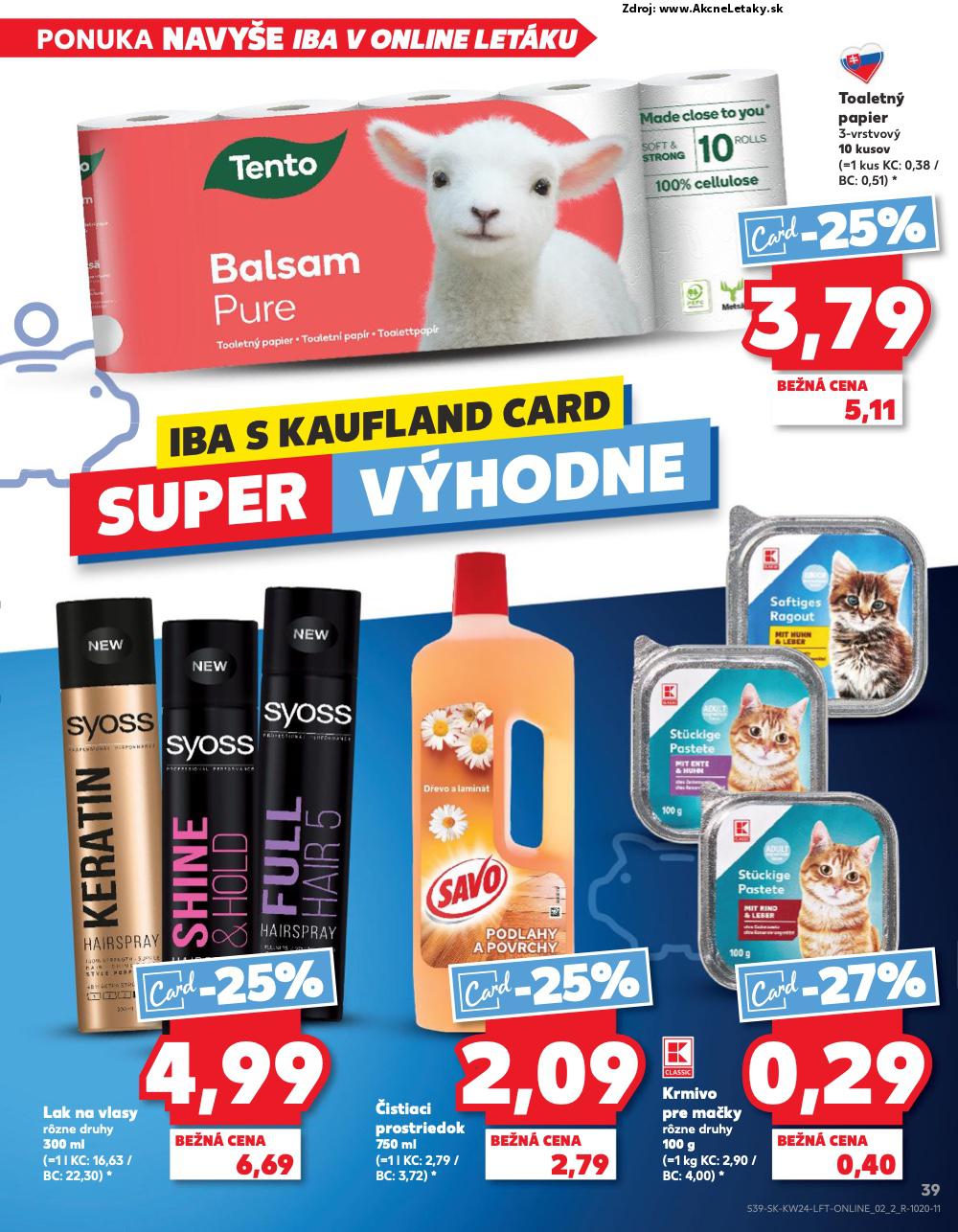 Kaufland leták - strana 39 | 12. 6. - 18. 6. 2025 | AkčnéLetáky.sk
