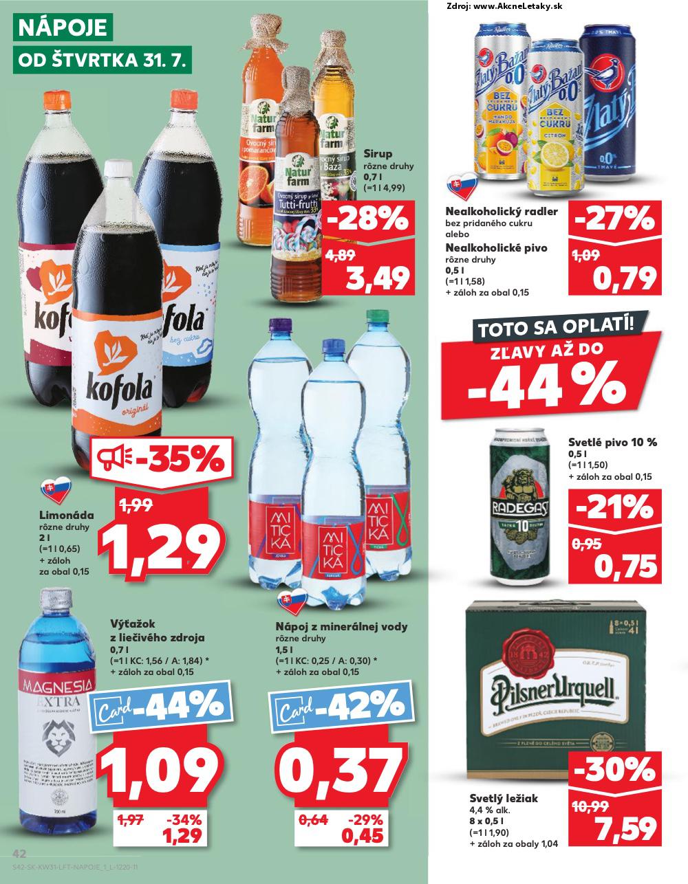 Kaufland leták - strana 42 | 31. 7. - 6. 8. 2025 | AkčnéLetáky.sk