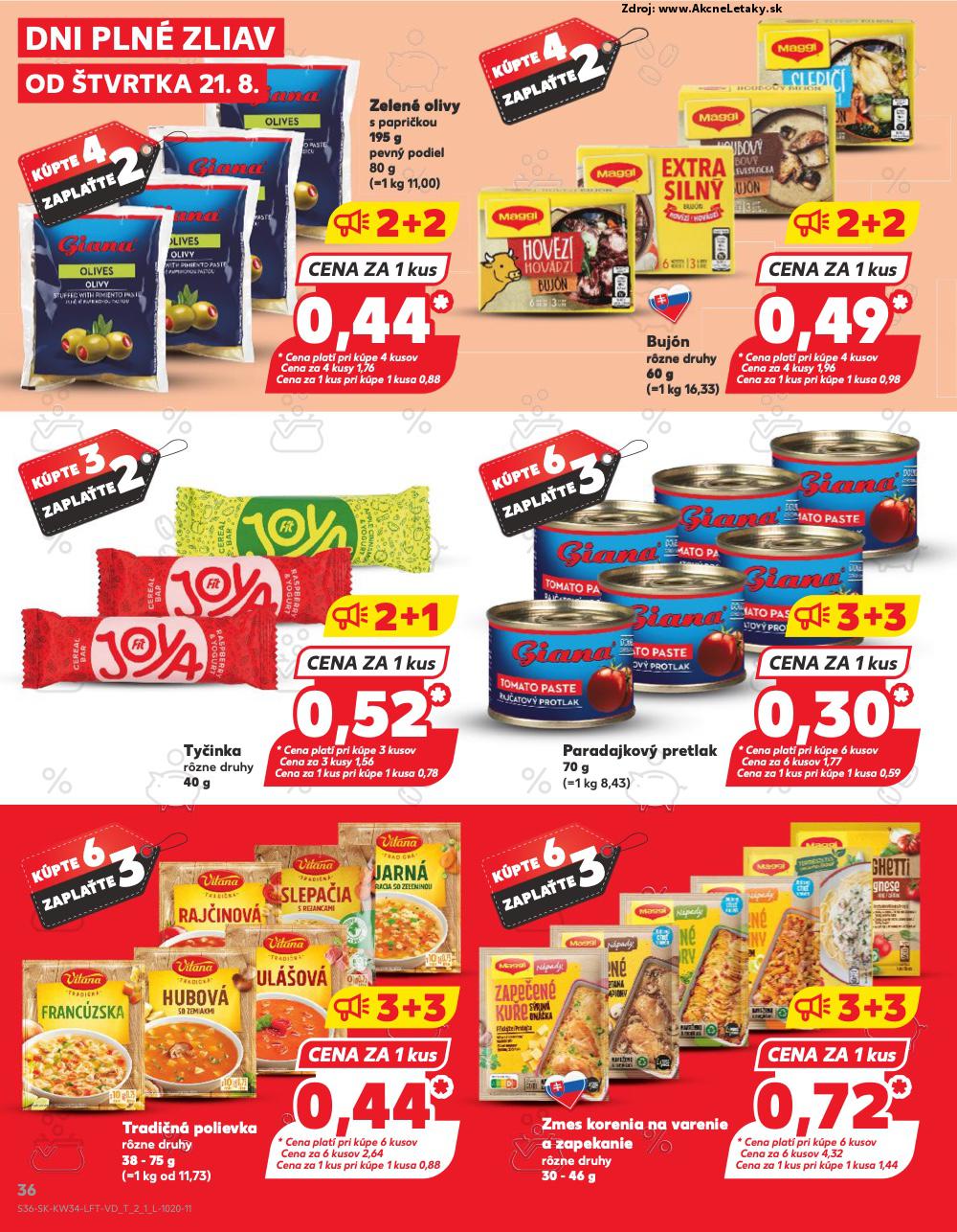 Kaufland leták - strana 36 | 21. 8. - 27. 8. 2025 | AkčnéLetáky.sk
