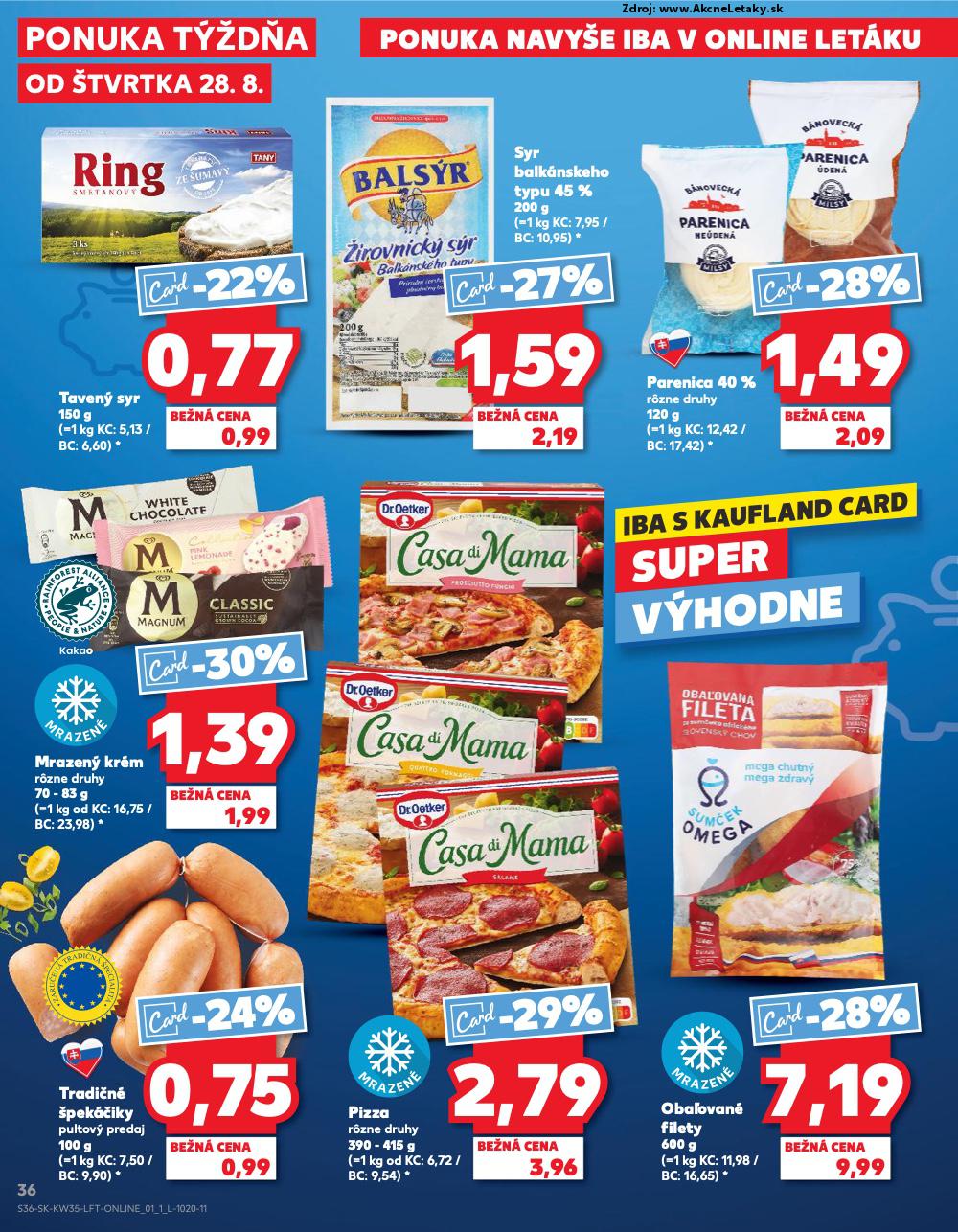 Kaufland leták - strana 36 | 28. 8. - 3. 9. 2025 | AkčnéLetáky.sk