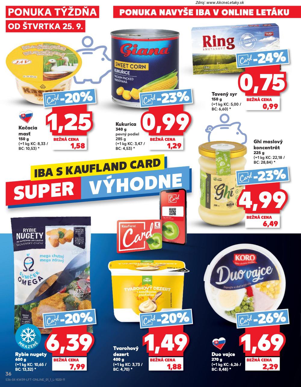 Kaufland leták - strana 36 | 25. 9. - 1. 10. 2025 | AkčnéLetáky.sk