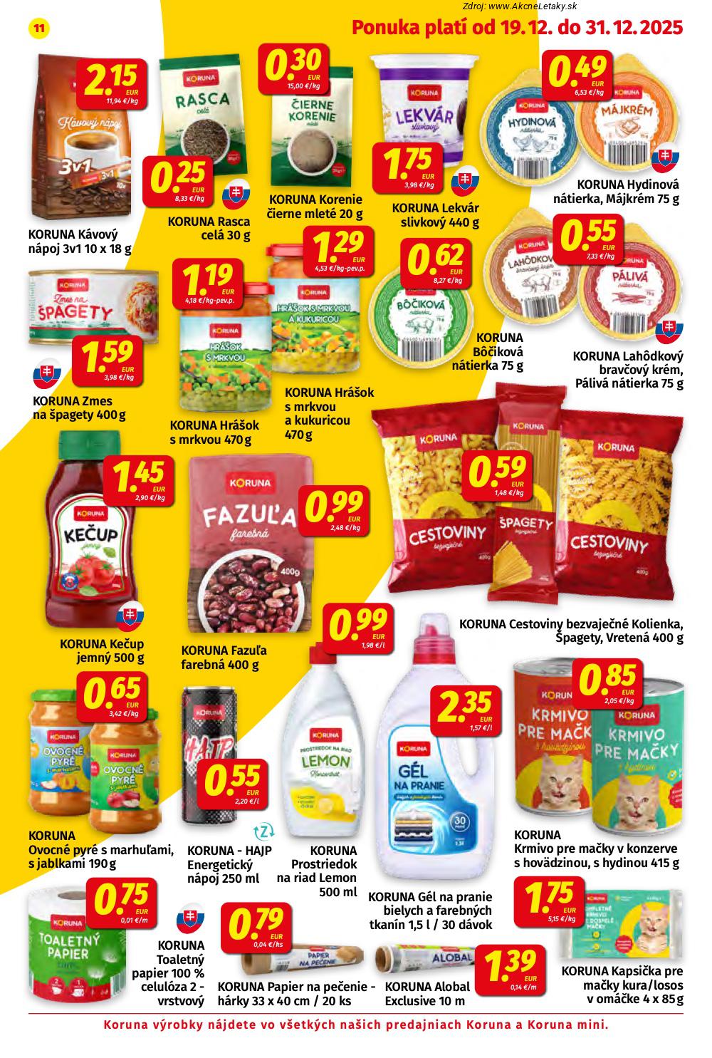 KORUNA leták od 19.12. | AkčnéLetáky.sk