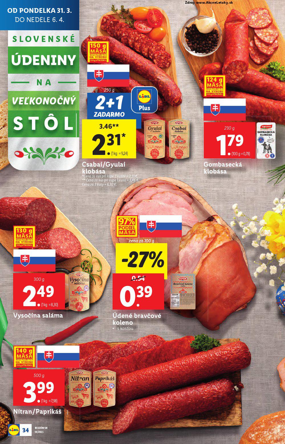 Lidl leták - strana 36 | 31. 3. - 6. 4. 2025 | AkčnéLetáky.sk