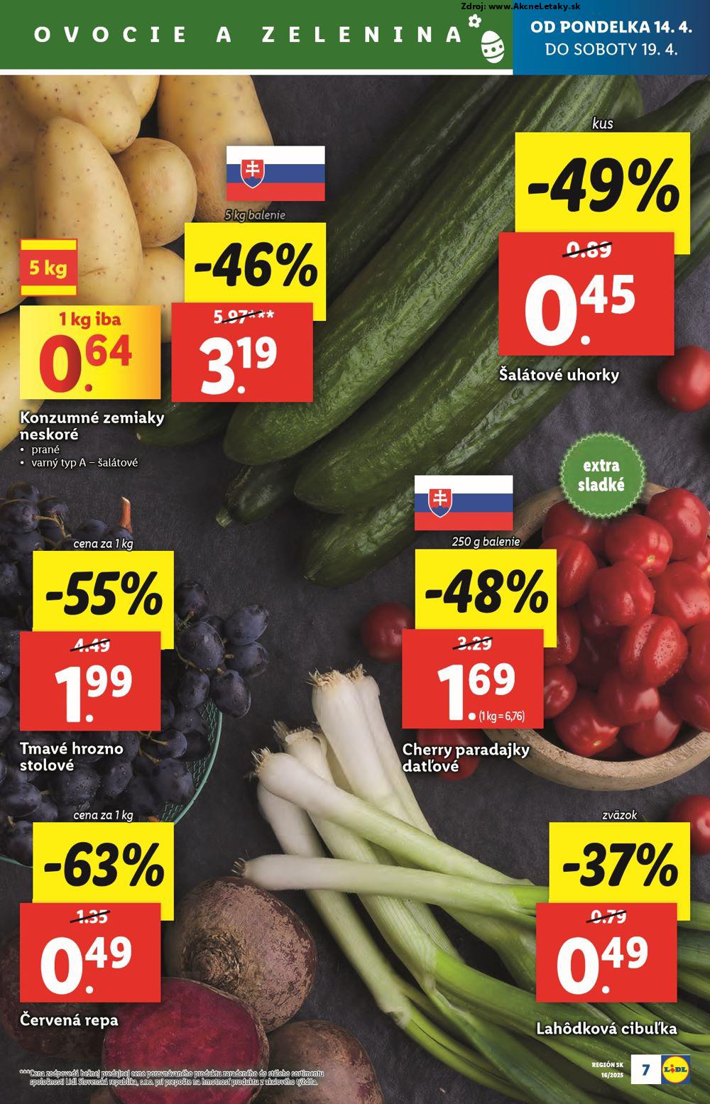 Lidl leták - strana 7 | 14. 4. - 19. 4. 2025 | AkčnéLetáky.sk