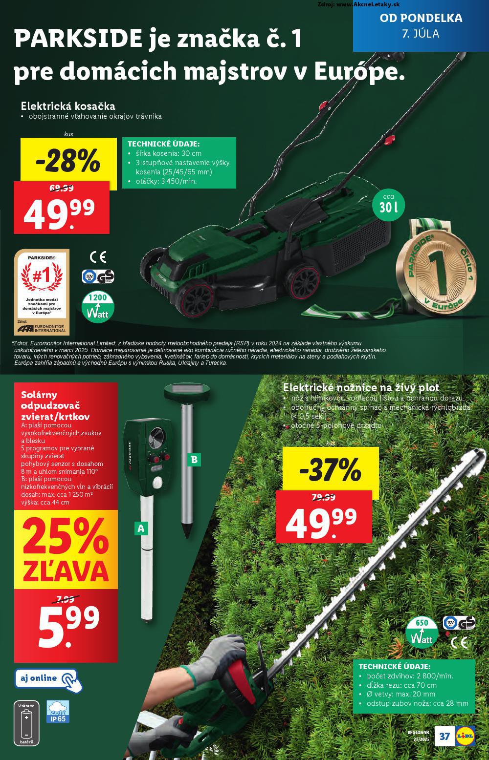 Lidl leták - strana 41 | 7. 7. - 13. 7. 2025 | AkčnéLetáky.sk