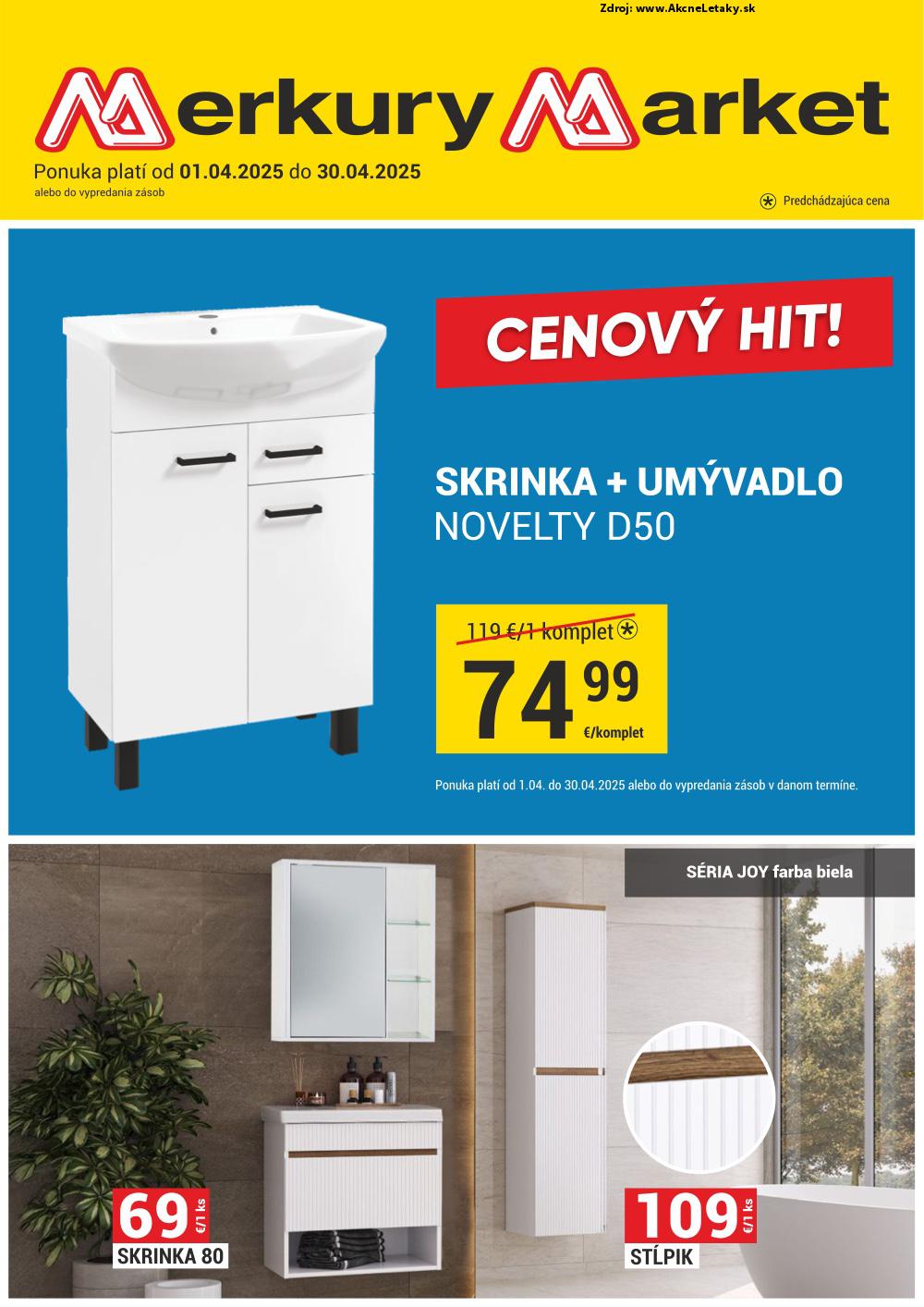 Merkury Market leták - strana 1 | 1. 4. - 30. 4. 2025 | AkčnéLetáky.sk