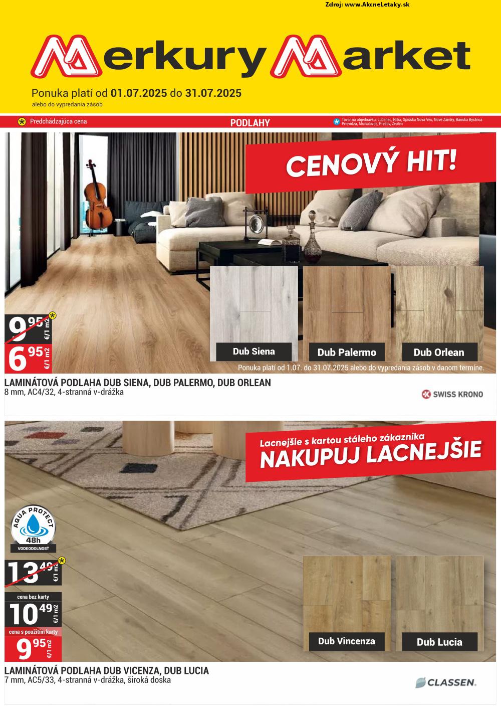 Merkury Market leták - strana 1 | 1. 7. - 31. 7. 2025 | AkčnéLetáky.sk