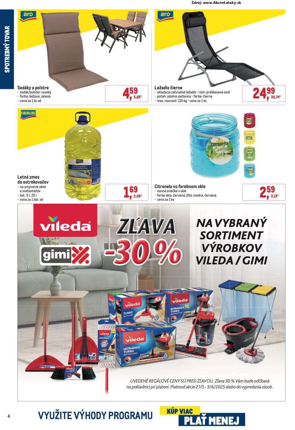 METRO leták - strana 4 | 21. 5. - 3. 6. 2025 | AkčnéLetáky.sk