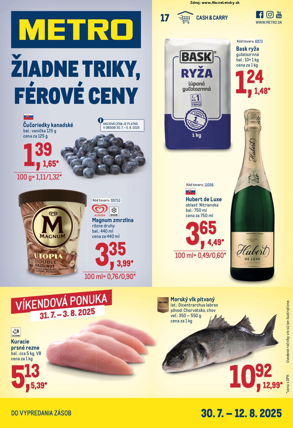METRO leták od 30.7. | AkčnéLetáky.sk