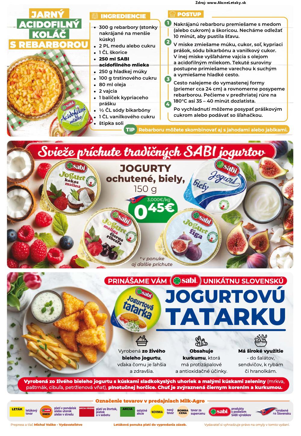 Milk-Agro leták - strana 2 | 23. 4. - 29. 4. 2025 | AkčnéLetáky.sk