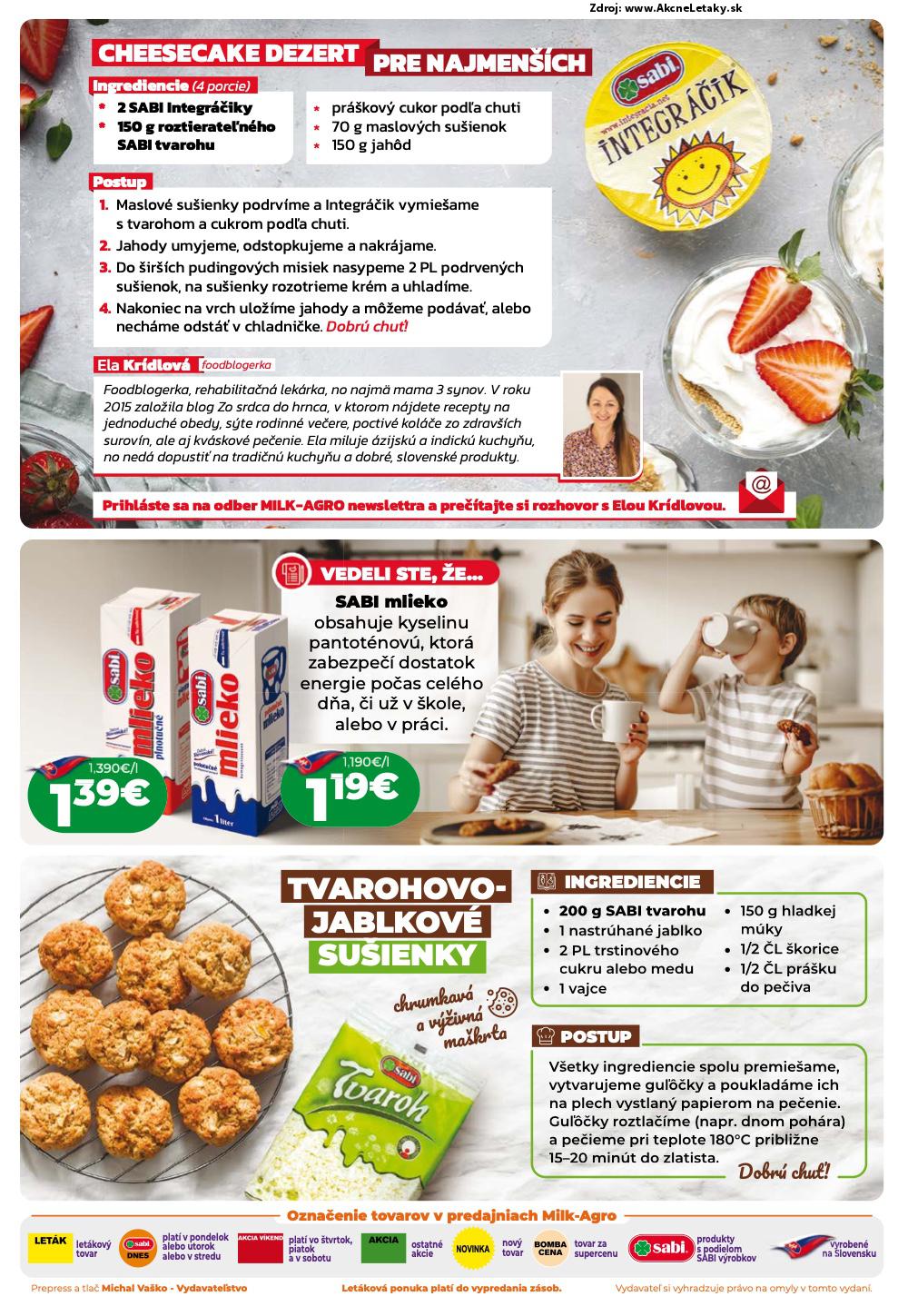 Milk-Agro leták - strana 2 | 4. 6. - 17. 6. 2025 | AkčnéLetáky.sk