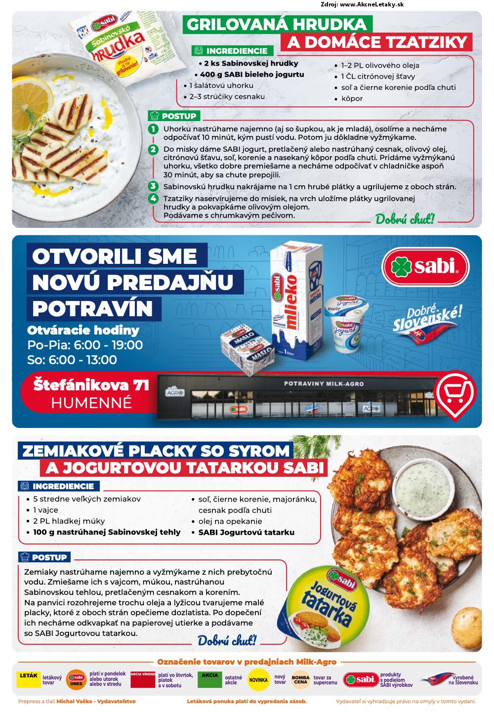 Milk-Agro leták od 30.7. | AkčnéLetáky.sk