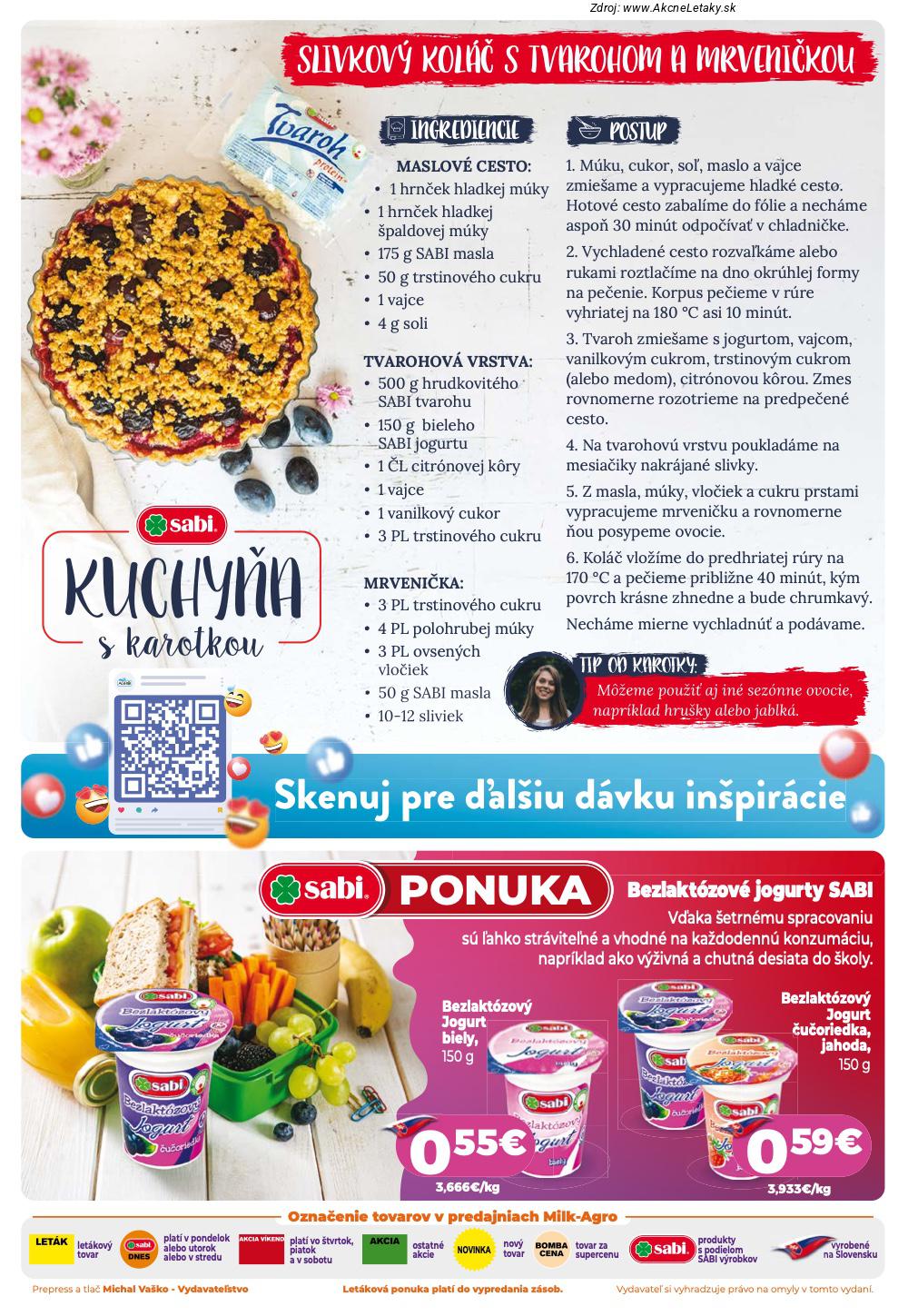 Milk-Agro leták od 24.9. | AkčnéLetáky.sk