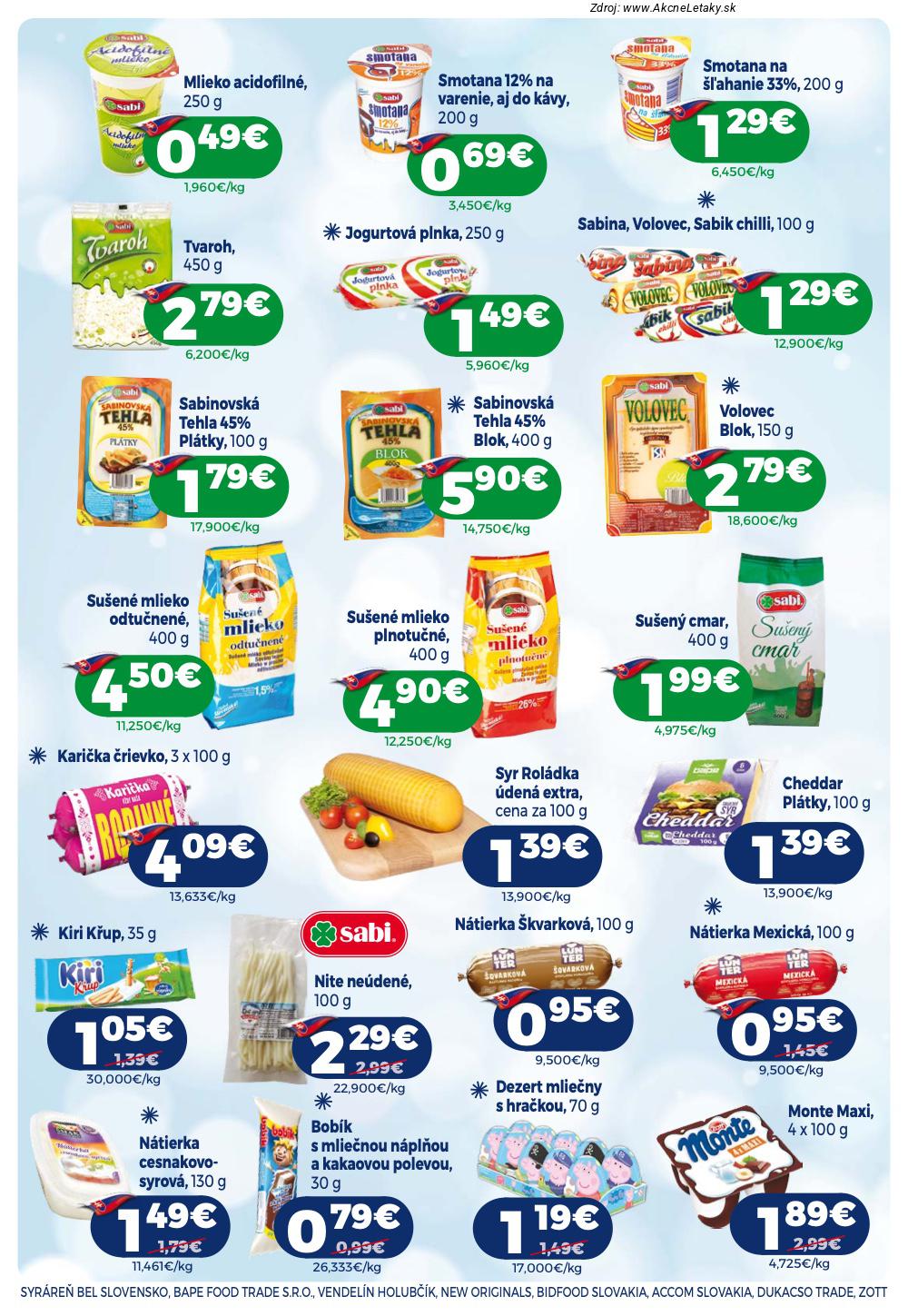 Milk-Agro leták od 12.11. | AkčnéLetáky.sk