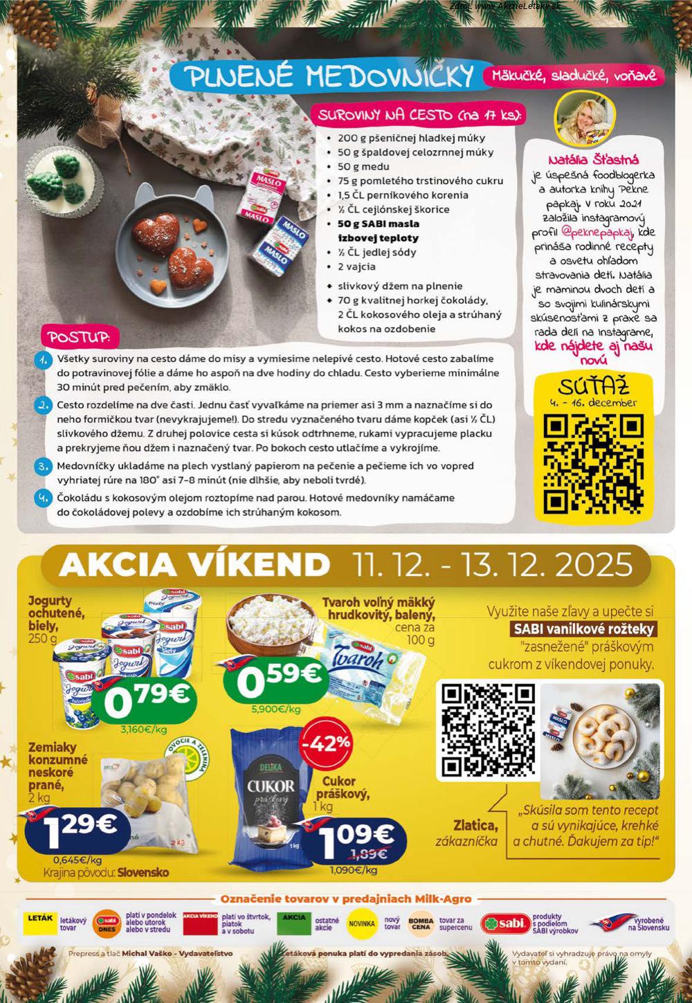 Milk-Agro leták od 10.12. | AkčnéLetáky.sk